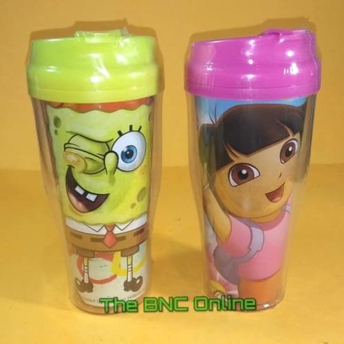 Jual NICKELODEON SpongeBob Dora Tumbler Botol Wadah Minum Anak Plastik ...