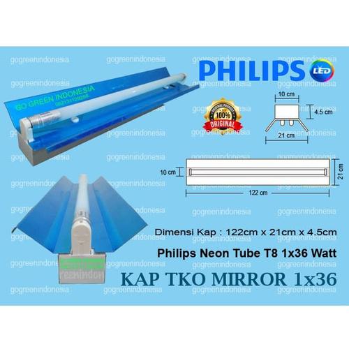 Jual KAP Lampu TL reflector type TKO 1x36 watt lampu TL Neon - osram ...