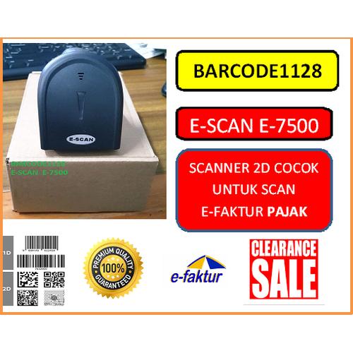 Jual 2D BARCODE SCANNER E-FAKTUR ESCAN E-7500 ( QR CODE,E-FAKTUR,AZTEC ...