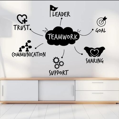 Jual Stiker Team Work Teamwork Sticker Kaca Dinding Rumah Kantor - Kota ...