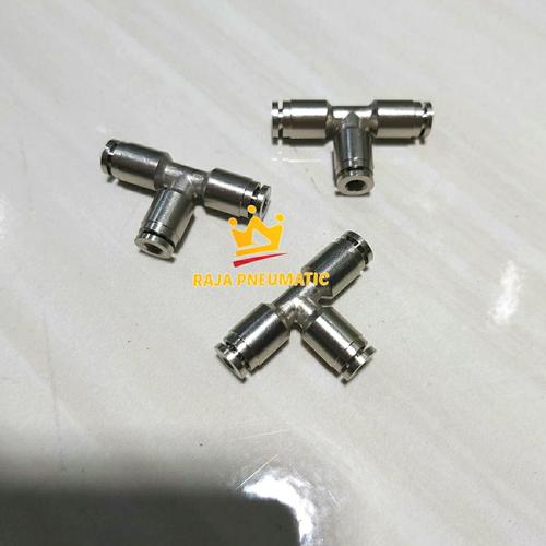 Jual FITTING NEPEL ANGIN METAL PUSH IN MODEL T SELANG 4MM SEMUA ...