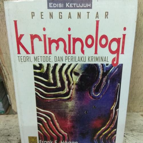 Jual Pengantar Kriminologi Teori Metode dan Perilaku Kriminal Frank ...