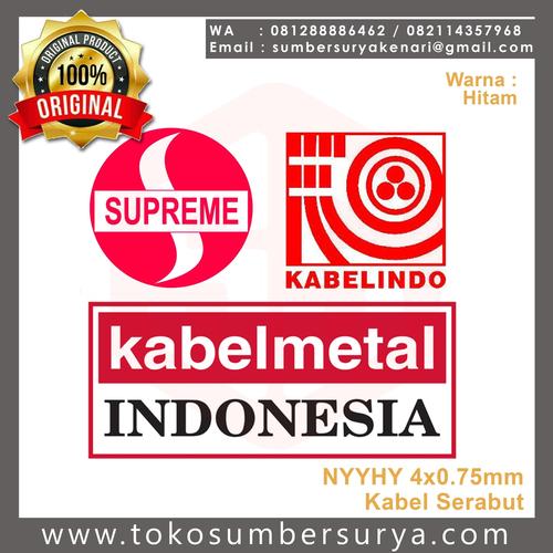 Jual Kabel Serabut NYYHY 4x0,75 mm Hitam Per Meter Supreme Lindo Metal ...