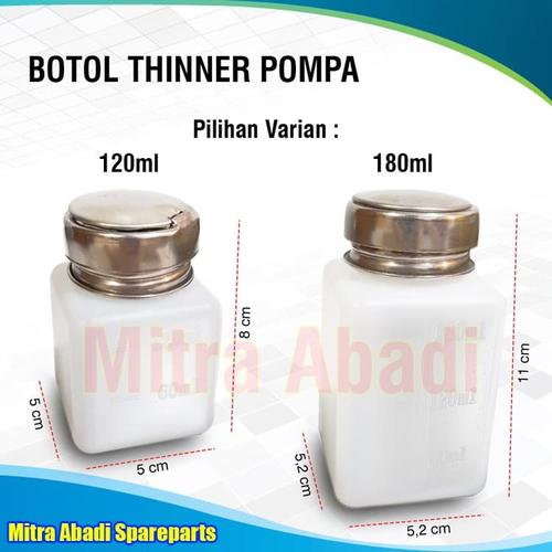 Jual Botol Tiner Pompa / Press Pump Liquid Thinner Pumping Bottle - 180 ...