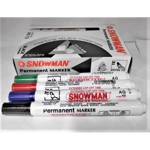 Jual SPIDOL SNOWMAN PERMANENT AG12 - Hitam - Jakarta Pusat - Packing ...