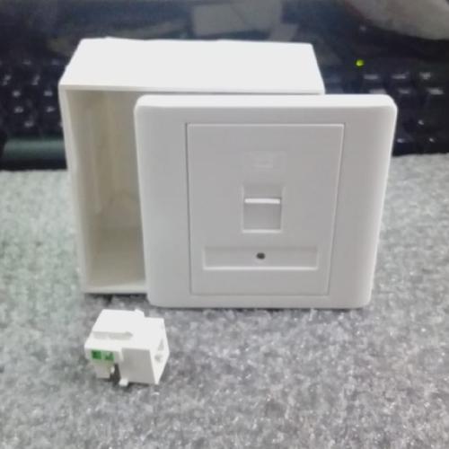 Jual FACE PLATE UTP+MODULAR11+OUTBOW/OUTLET RJ11 UTP+MODULAR+OUTBOX ...