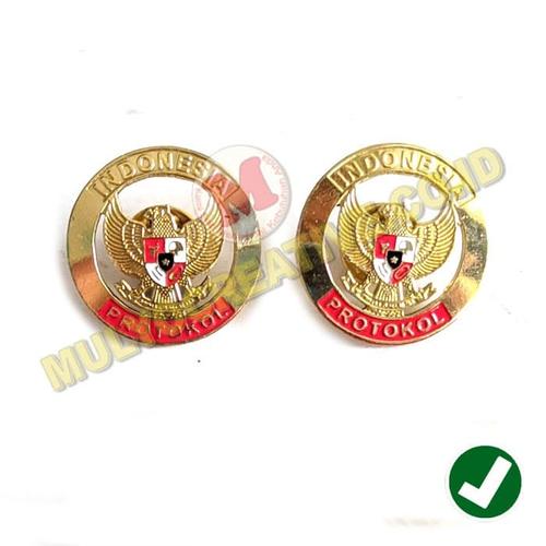 Jual Pin Bros Protokol Garuda Indonesia Model Bulat Warna Merah Murah ...