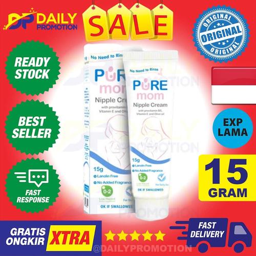 Jual PURE MOM PUREMOM NIPPLE CREAM 15 GRAM KRIM PUTING LUKA LECET MENYUSUI - Jakarta Barat ...