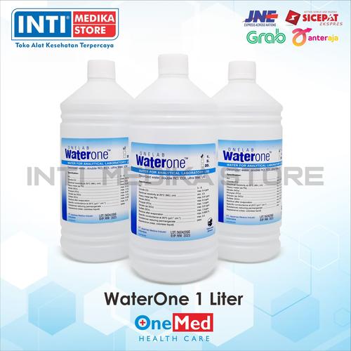 Jual ONEMED - WaterOne 1 Liter | Pure Water | Aquadest | Air Tabung ...