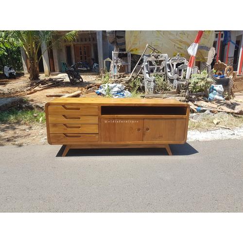 Jual Buffet Tv Meja Tv Retro Kabinet Laci Drawer Minimalis Bahan Kayu ...