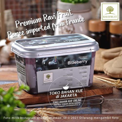 Jual Ravi Fruit PUREE Blueberry 1kg Ravifruit Frozen Buah Bluberi Beku ...
