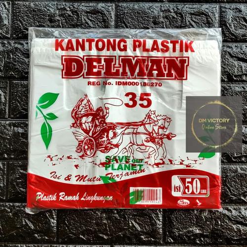 Jual Kantong Plastik / Kresek Ramah Lingkungan DELMAN Uk 35 - Jakarta ...