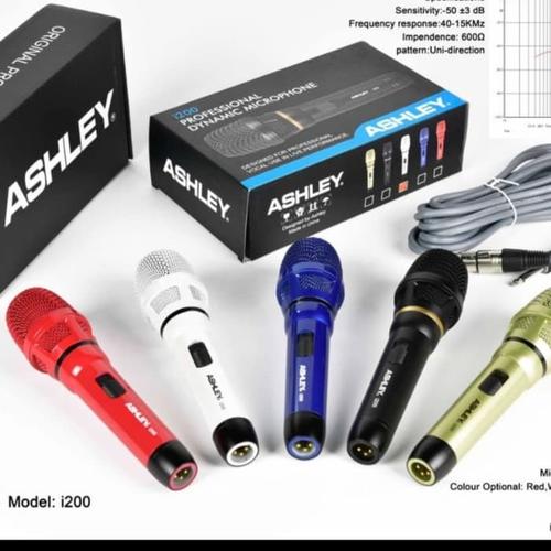 Jual Mic Kabel Ashley i200 Original - SHURE MERAH - Jakarta Barat ...