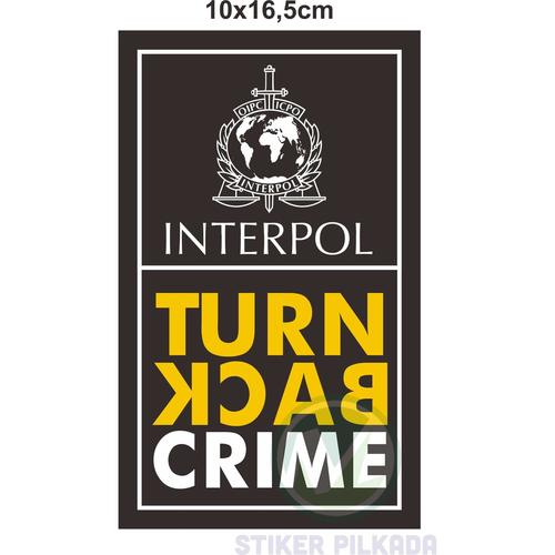 Jual STIKER VINYL TURN BACK CRIME 10X16,5CM - Kota Tangerang Selatan ...