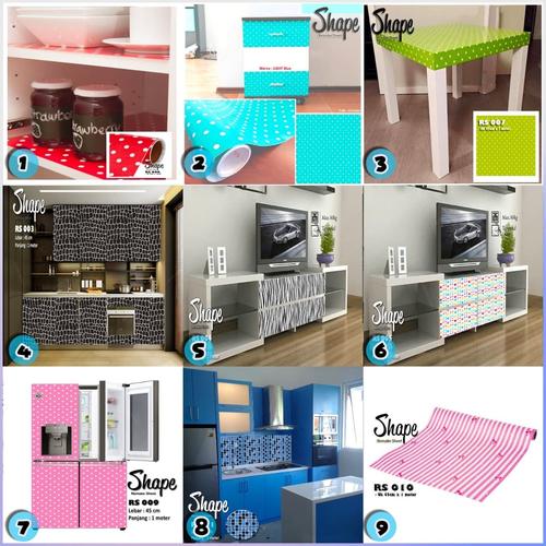 Jual WALLPAPER STICKER PELAPIS MEJA POLKADOT WALLSTICKER PREMIUM ...