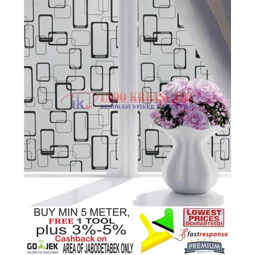 Jual STIKER PELAPIS KACA JENDELA STICKER KACA FILM MOTIF MINIMALIS L 90 ...