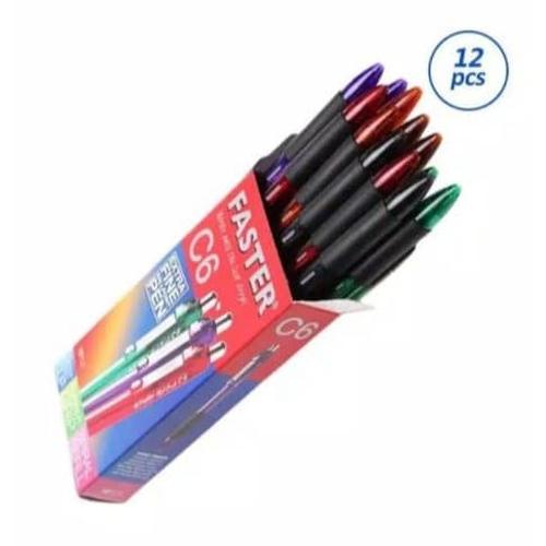 Jual Termurah !! Pulpen Faster C6 per Box Lusin - Hitam - Jakarta Barat ...