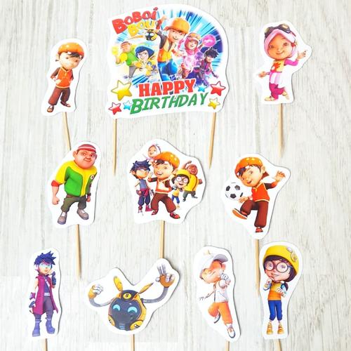 Jual BoboiBoy Birthday Cake Topper 1 set isi 10 pc - Kota Surabaya ...
