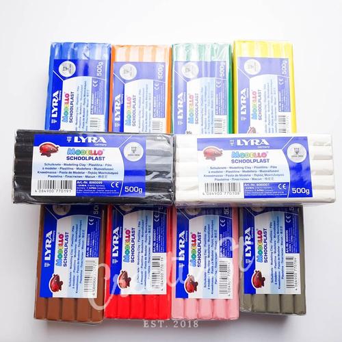 Jual Lyra Modelling Clay Schoolplast Plasticine Plastisin 500 gr - Pink ...