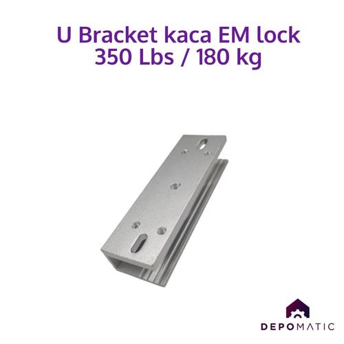 Jual U Bracket Kaca 180Kg / 350 Lbs EM Lock access control - Jakarta ...