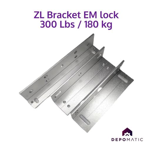 Jual ZL Bracket 180Kg / 350 Lbs Magnetic Lock access control - Jakarta ...