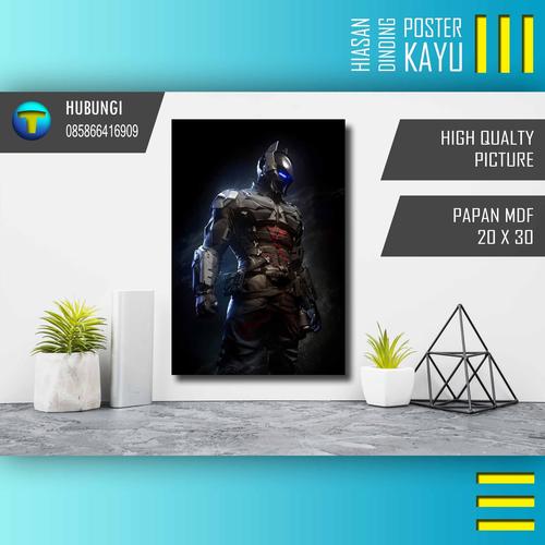 Jual Batman Arkham Knight Poster Dinding Kayu Gamer Dekorasi Bingkai ...