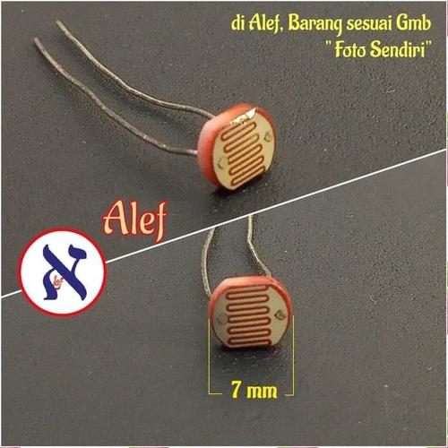 Jual LDR 7 mm light dependent resistor photo resistor sensor cahaya ...