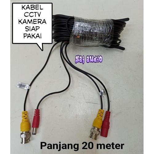 Jual kabel cctv kamera instan siap pakai 20 meter ..tinggal pasang ...