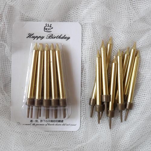 Jual SHORT METALLIC CANDLE 10pcs Lilin ultah birthday ulang tahun ...