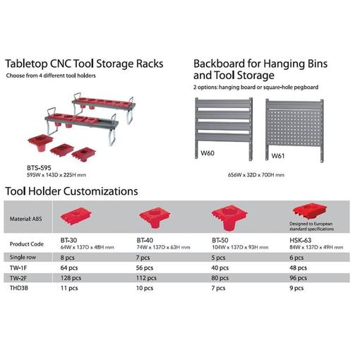 Jual Rak Arbor TW-1F 1 sisi Shuter CNC Tool Rack BT30 BT40 BT50 HSK63 ...