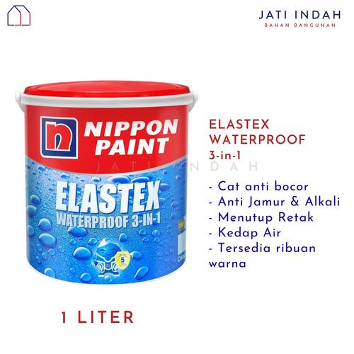 Promo Nippon Paint ELASTEX 1 Liter Cat Tembok Anti Bocor / Cat Dinding ...