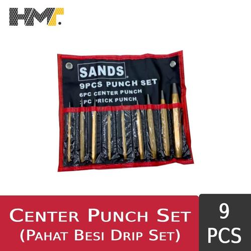 Promo SANDS Pahat Besi Drip Set 9 pcs / Center Punch Set 9pcs - Jakarta ...