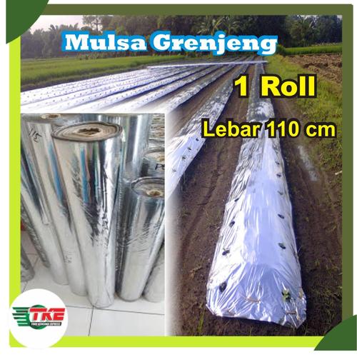 Jual Plastik mulsa perak grenjeng 1 Roll Lebar 110 Cm Plastik Pertanian ...