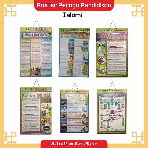 Jual POSTER PERAGA PENDIDIKAN SERI ISLAMI 2 PUSTAKA BARU PRESS - rukun ...
