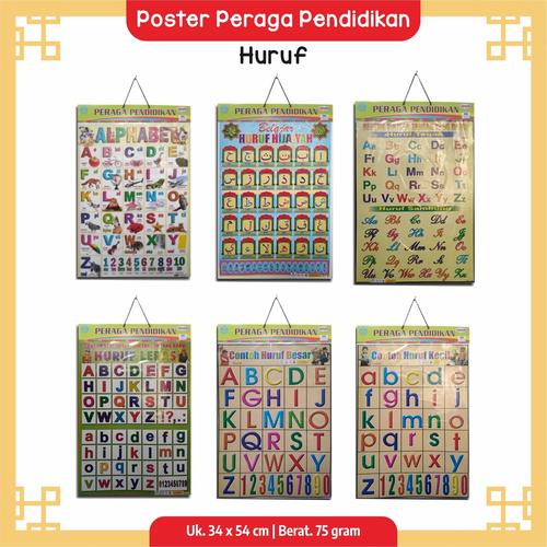 Jual POSTER PERAGA PENDIDIKAN SERI HURUF 1 PUSTAKA BARU PRESS - huruf ...