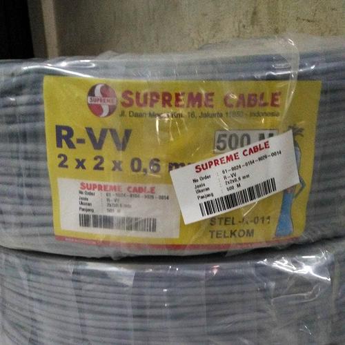 Jual Kabel Telepon Indoor 2 pair Supreme R-VV 2x2x0,6mm - Jakarta Barat ...
