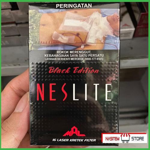 Jual ROKOK NESLITE MILD HITAM/BLACK EDITION 1 BUNGKUS ISI 16 BATANG ...