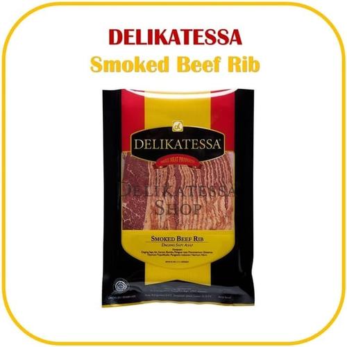 Jual Delikatessa Smoked Beef Rib Daging Sapi Asap Beef Bacon Halal ...