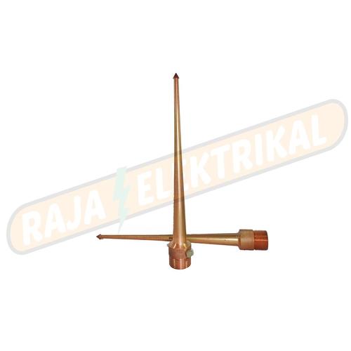 Jual Spitzen Tombak Penangkal Petir TEMBAGA ASLI ukuran 1 inch - 30cm ...
