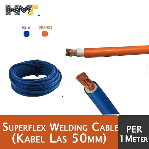 Promo SUPERFLEX Kabel Las 50 mm x 1 meter / Welding Cable 50 mm Super ...