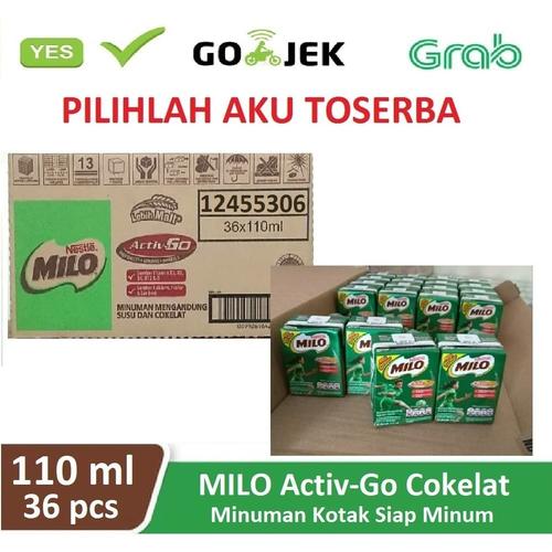 Jual Susu Milo Kotak Coklat ACTIVE GO UHT - 110 ml (1 dus isi 36 kotak) - Jakarta Barat ...