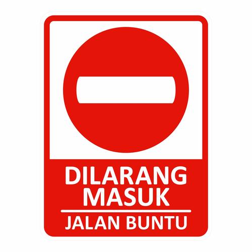 Promo Rambu Plang Jalan Buntu 45cm x 60cm Plat Alumunium - Kota Bandung ...