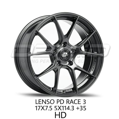 Promo Velg Lenso PD Race 3 R17x7.5 5x114.3 et 35 Hyper Dark Cicil 0% 3x ...