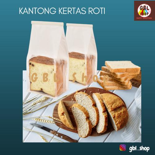 Promo Kantong Kertas Roti Panggang 16x26 Bread Toast Paper Bag ...