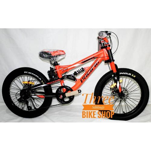 Jual SEPEDA MTB PACIFIC X-CROSS 2.0 20 INCH WARNA BLACK ORANGE ...