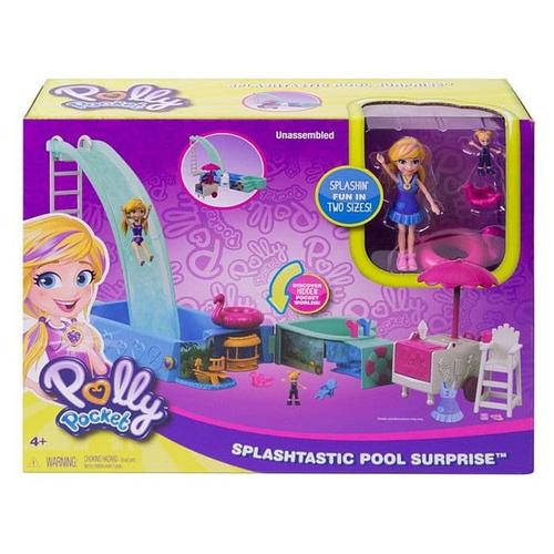 Jual Mainan Koleksi Polly Pocket Splashtastic Pool Surprised Playset ...