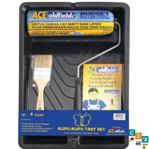 Jual BAK CAT SET + KUAS + ROLL Ace Oldfields / Kupu-Kupu Tray Set ...