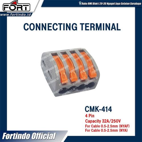 Jual Penyambung Kabel CMK-414 4Pin Connecting Terminal 32A/250V Merk ...