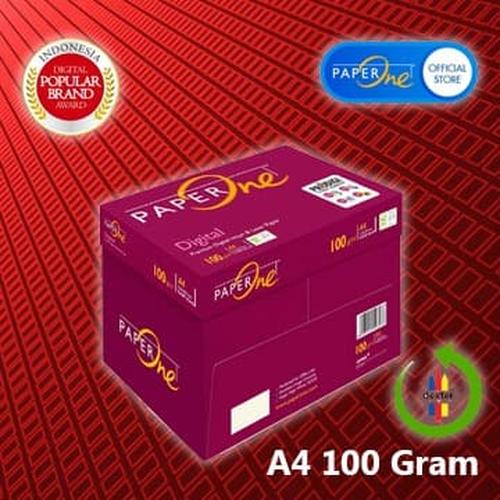 Jual PAPER ONE A4 100 GRAM / KERTAS HVS A4 100GR PAPERONE - 100 LEMBAR ...