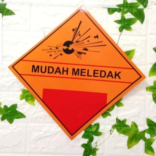 Jual STICKER MUDAH MELEDAK UK 10X10CM SIGN RAMBU STIKER - Jakarta Barat ...